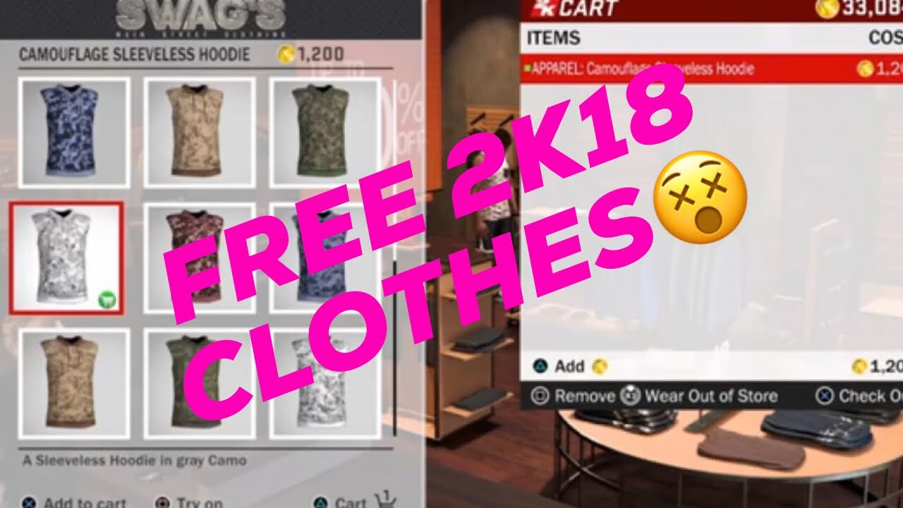 FREE CLOTHES IN NBA 2K18 GLITCH!!! 100% REAL - YouTube