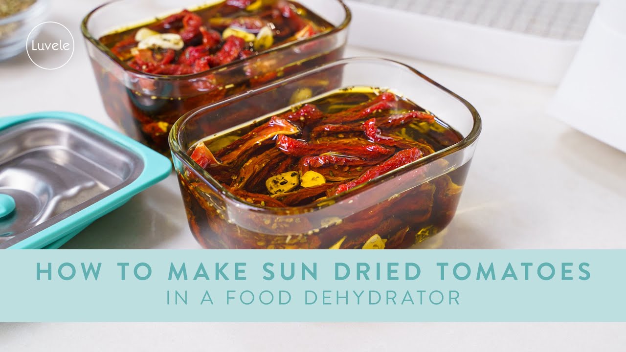 How to make SUN DRIED TOMATOES in a FOOD DEHYDRATOR - YouTube