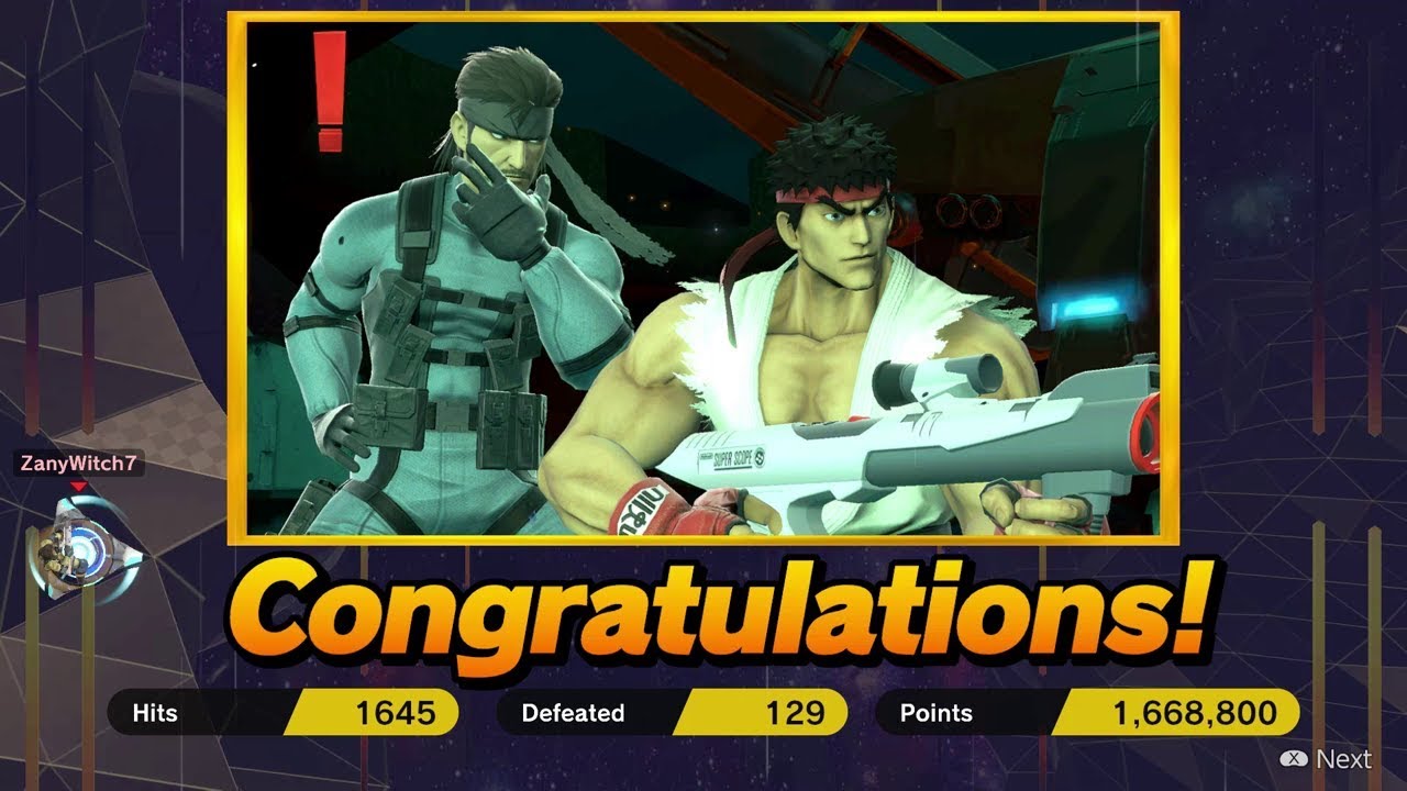 Super Smash Bros Ultimate: Classic Mode w/ Snake - Ends at 9.9 ...