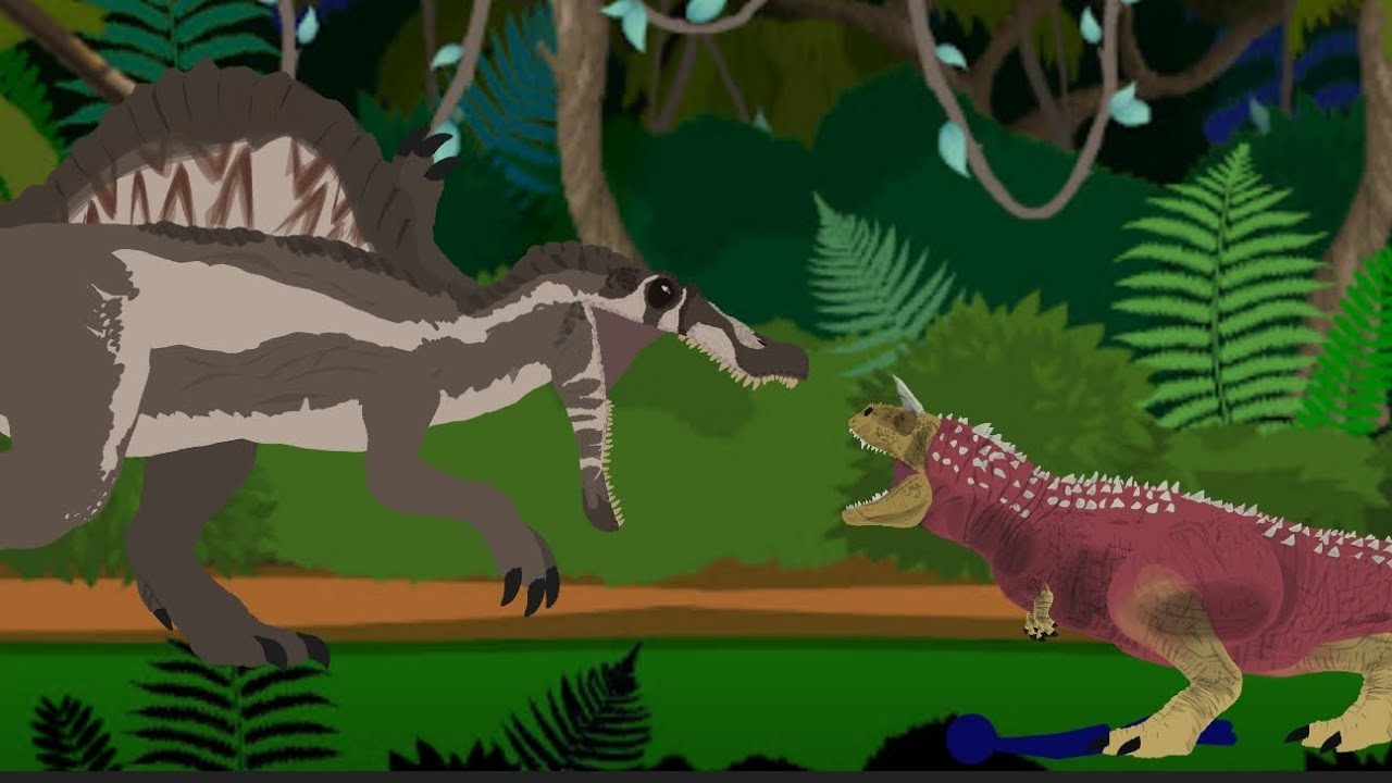 Random test #8: Spinosaurus rampage | Draw Cartoons 2 - YouTube