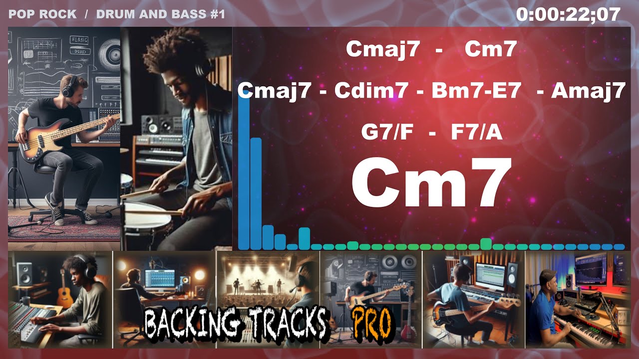BACKING TRACK FOR DRUMS AND BASS - POP ROCK #1 ( 120 BPM ) - YouTube