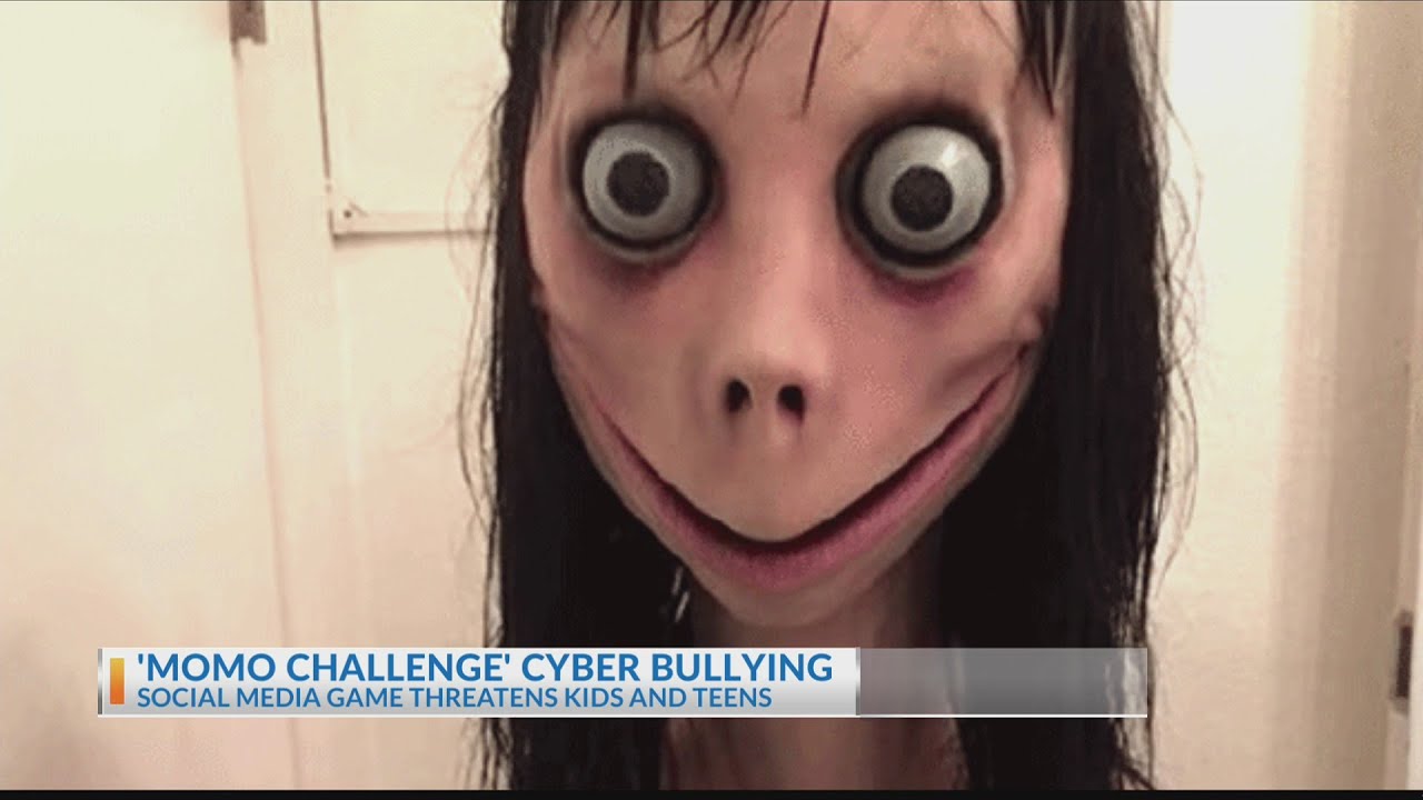 Momo challenge cyber bullying threat - YouTube