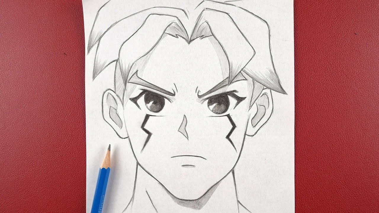 How to Draw Anime boy || step by step easy way to Draw - YouTube