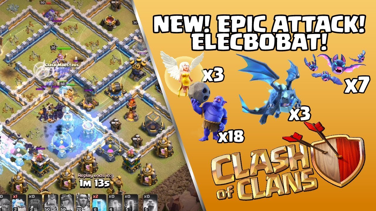 NEW! EPIC ATTACK! ELECBOBAT! TH12 - YouTube