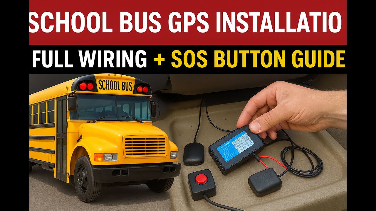 Install GPS Tracker in School Bus | Easy & Professional Method - YouTube