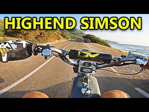 WHEELIE IN EVERY GEAR!! - Simson with 28,5 HP - RAW