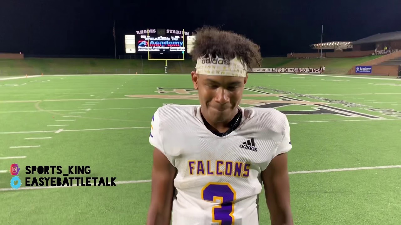 Post game interview with Jersey Village QB Caleb Weaver as he discusses ...