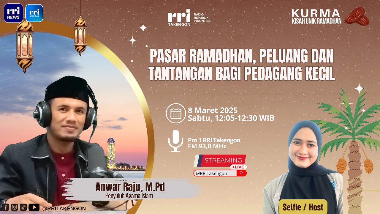 KURMA - KISAH UNIK RAMADHAN RRI TAKENGON || SABTU 8 MARET 2025 - YouTube