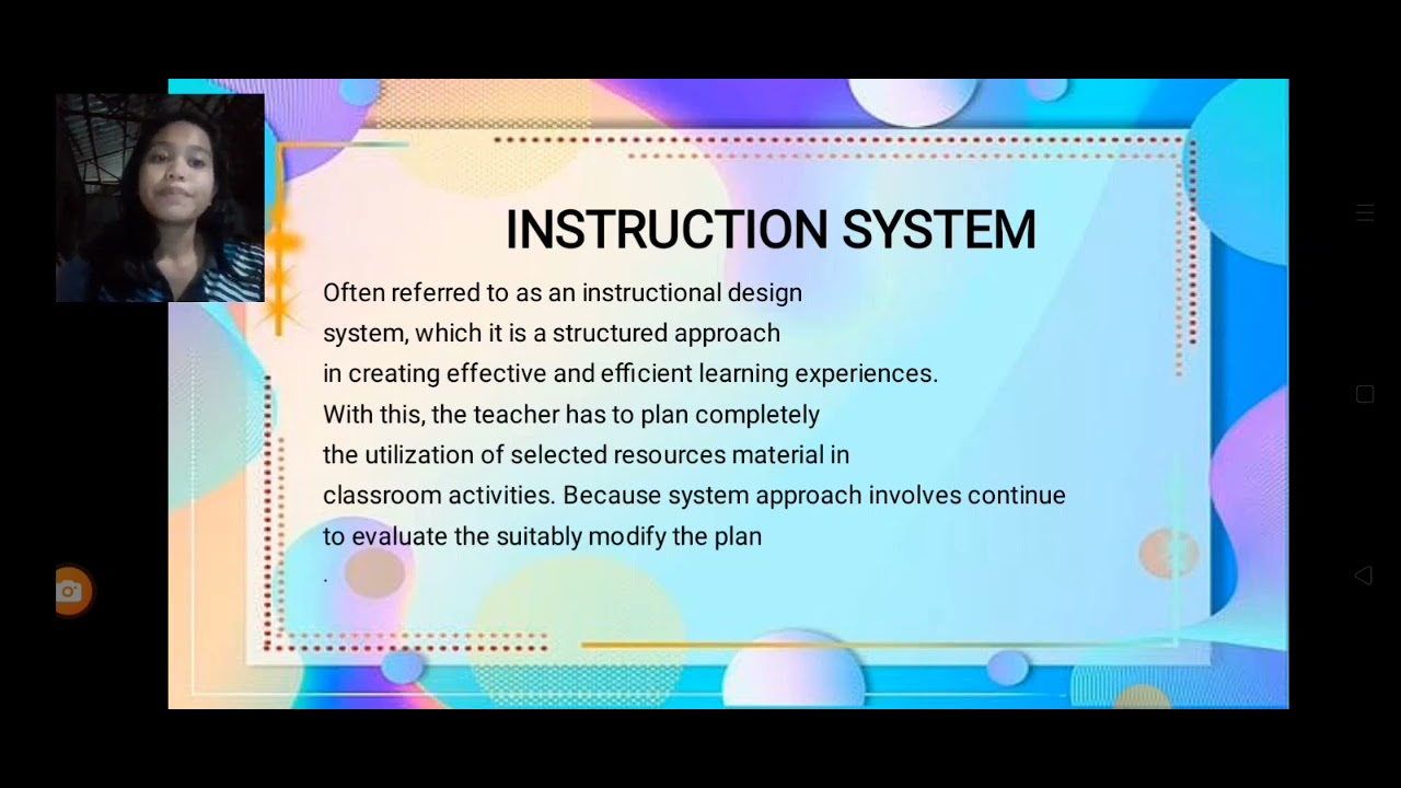 ED301:System approach/components of instructional system - YouTube