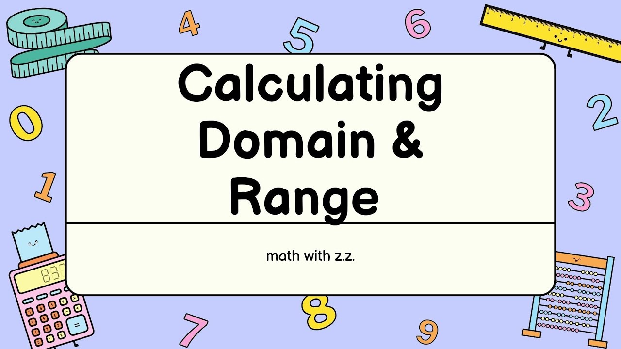 Mastering Functions: Calculating Domain and Range - YouTube