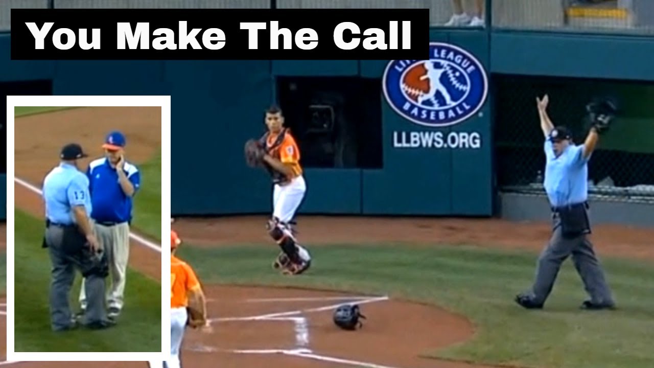 Odd rule call for LLWS 2016. Dead ball. How many bases? - YouTube