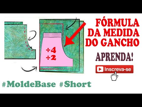 Calculando o gancho do short ou calça - técnica das 3 medidas - Aprenda o cálculo!