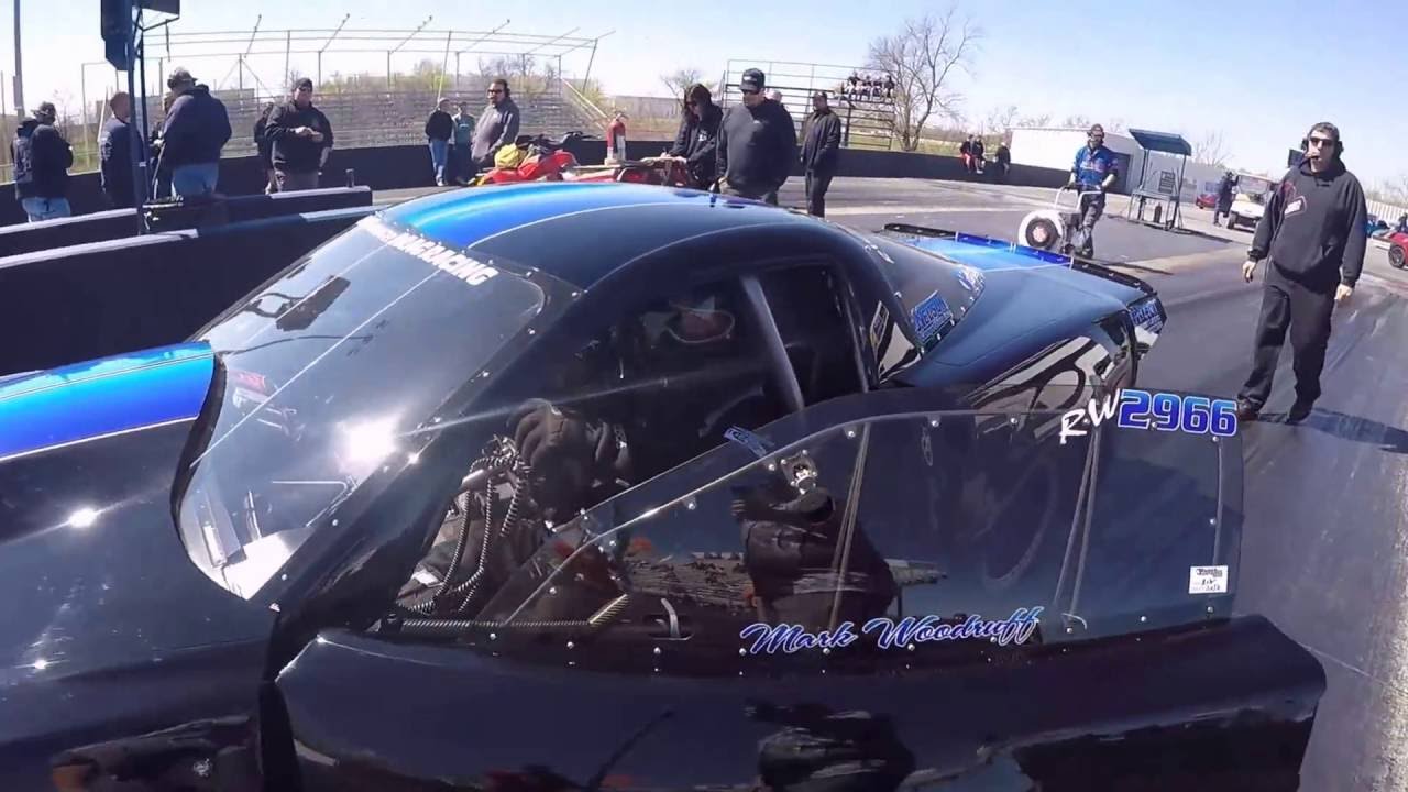 Mark Woodruff making a hit in his Radial Vs. World Corvette - YouTube
