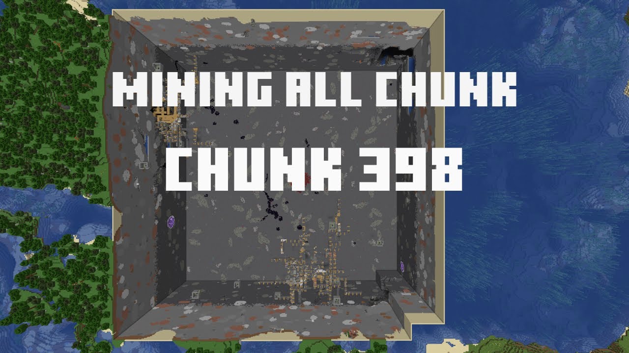 Mining all the chunks in Minecraft (Chunk 398) in 1 Minute - YouTube