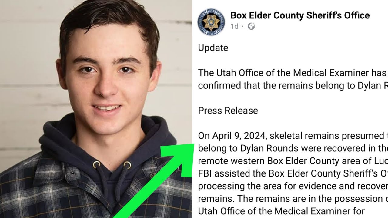 Identification And Confirmation Of Dylan Rounds Body [Update] - YouTube