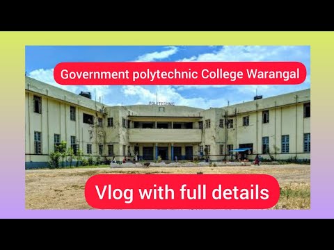 GOVERNMENT POLYTECHNIC COLLEGE WARANGAL - YouTube