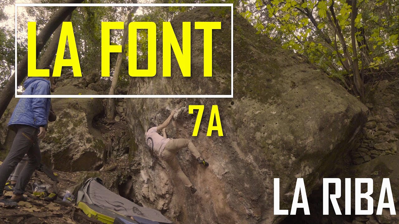 JavierP: La font (7a) - La Riba Boulder - YouTube