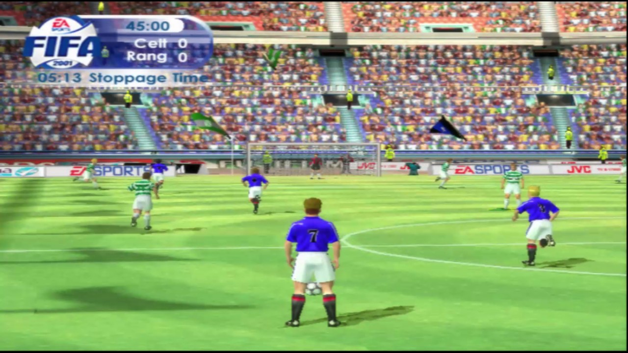 Celtic Vs Rangerz- Fifa 2001 (PS2) - YouTube