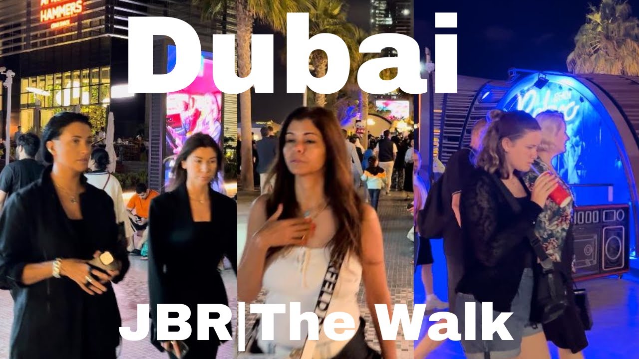 JBR (Jumeirah Beach Residence) Walk Dubai, Walking Tour - YouTube