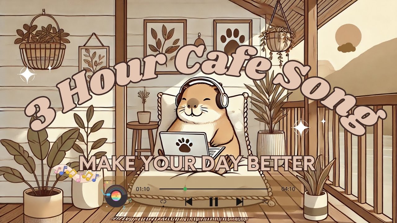 Coffee Time ☕3 Hour Cafe Song Cute & Relaxing Music Lofi Deep Focus ...