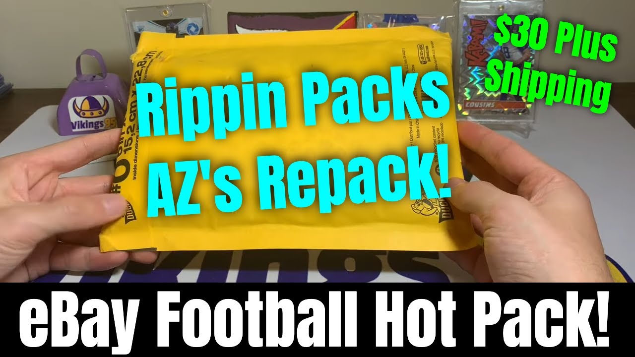 Rippin Packs AZ eBay Football Mystery Repack Product! Another Youtuber ...