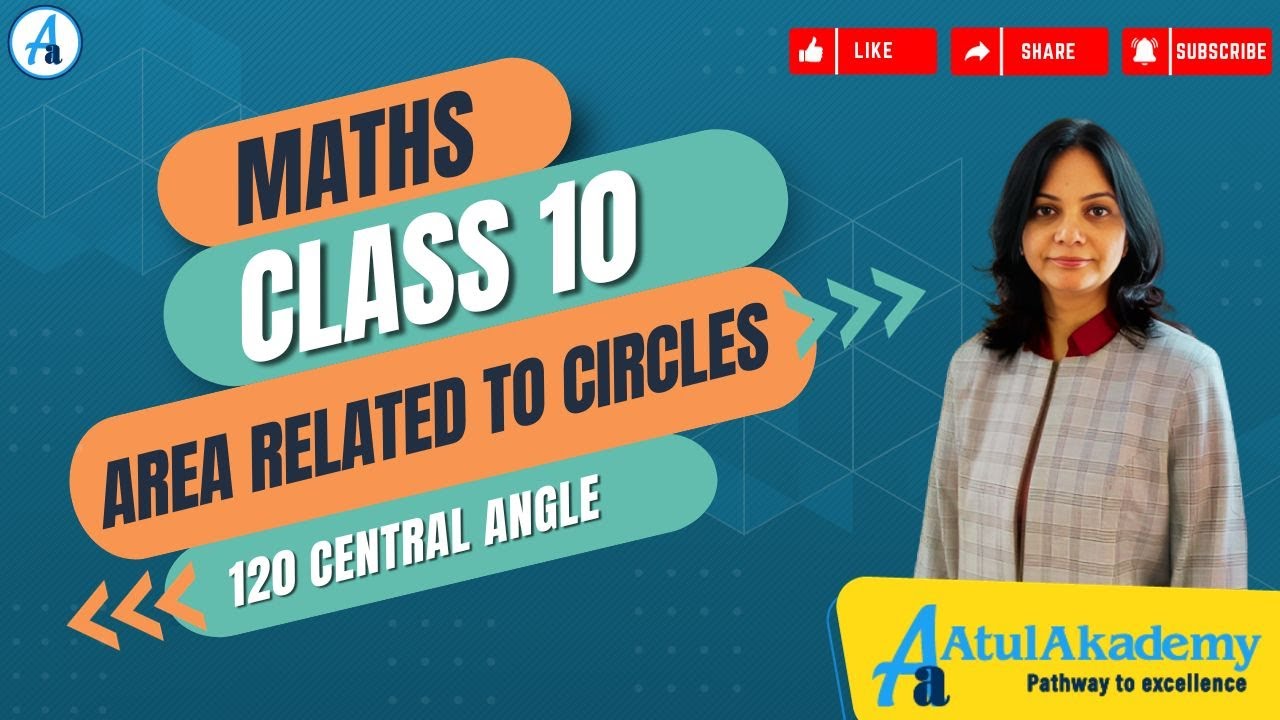 Area of Segment with central angle 120 degree - YouTube