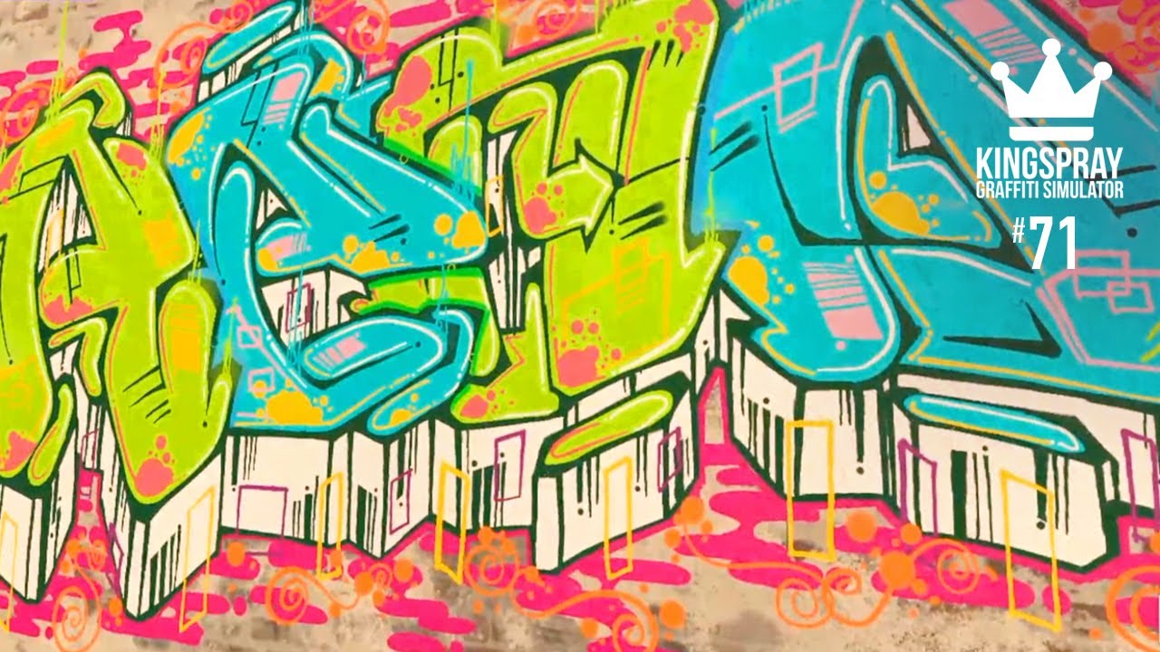 [ Kingspray Graffiti ] EP:71 Lime green and teal piece - YouTube