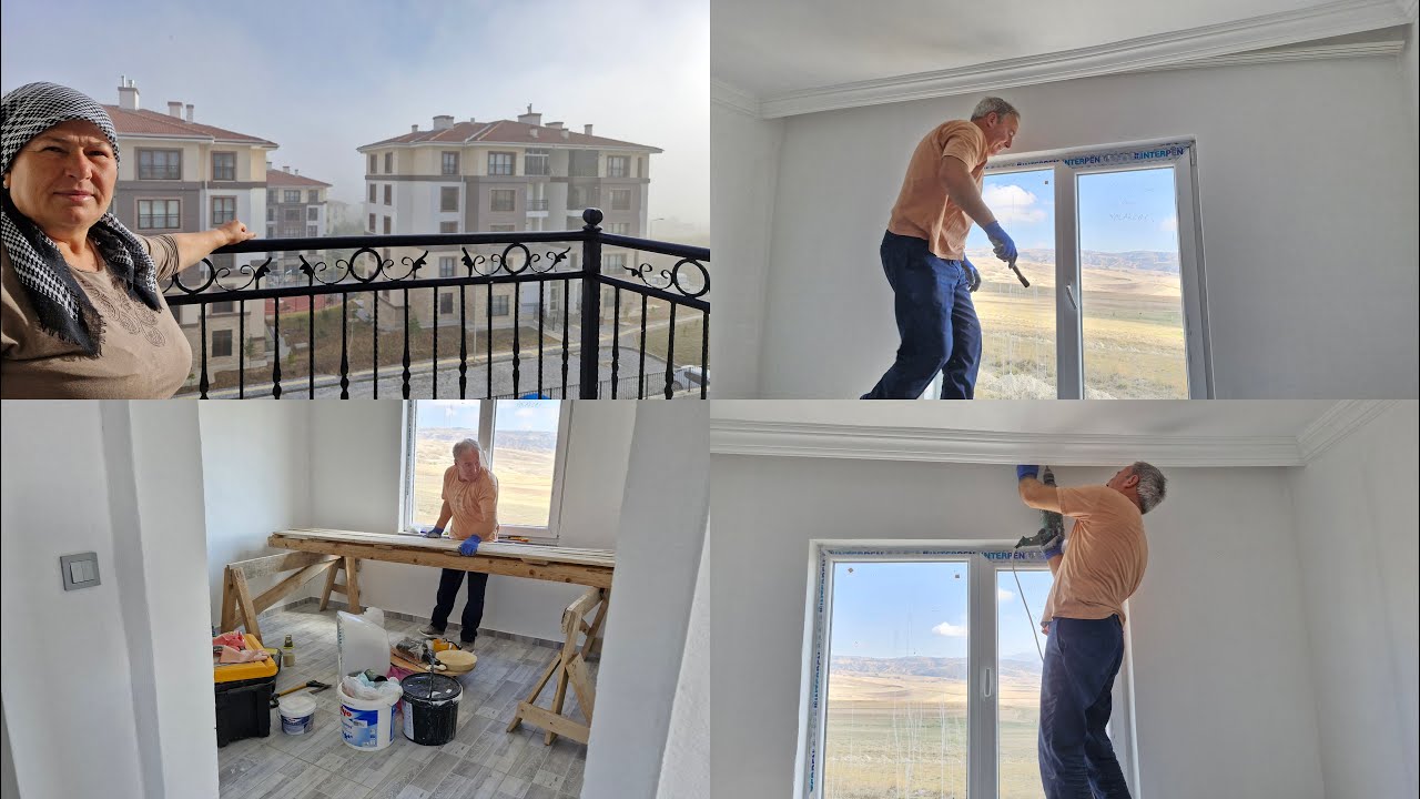 KORNEJ NASIL TAKILIR YENİ EVİMİZİN KORNEJLERİNİ YAPIYORUZ - YouTube