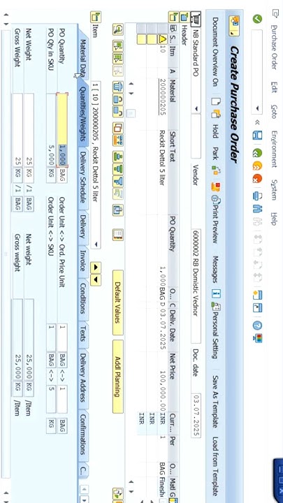 How to Create Purchase Order in SAP | Step-by-Step Guide - YouTube