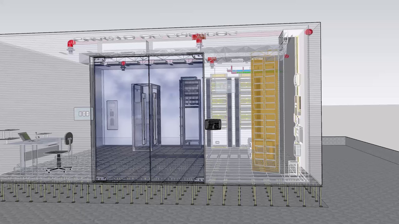 Cableado Estructurado, Cuarto de Equipos con SketchUp Pro 2018 - YouTube