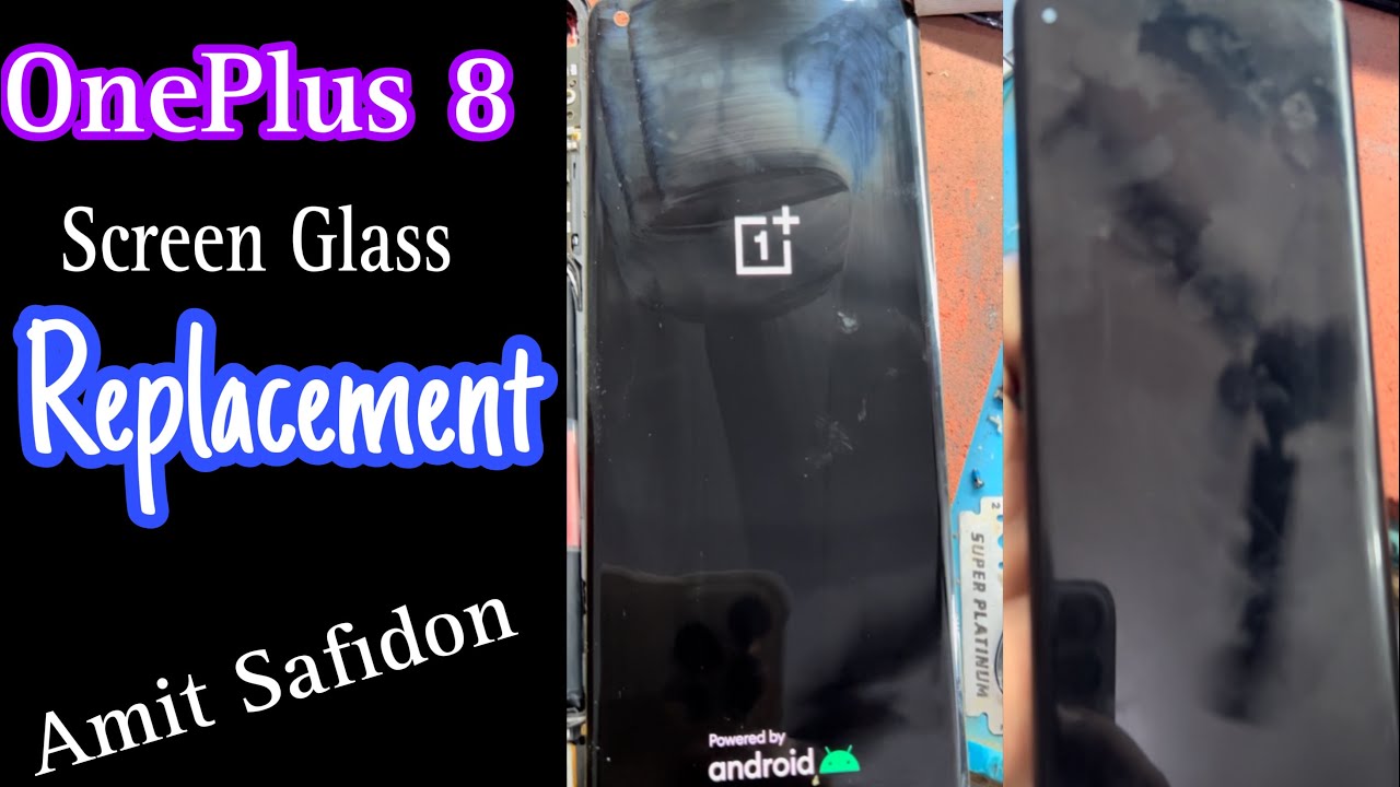 OnePlus 8 screen glass replacement OnePlus 8 Front Glass Change - YouTube