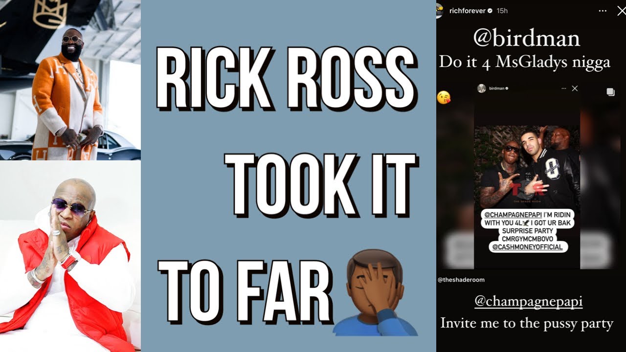 Showdown: Rick Ross violates Birdman mother on social media - YouTube