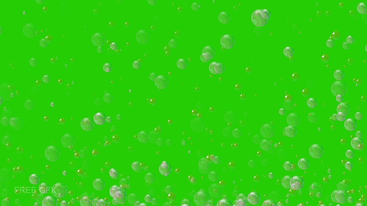 bubbles green screen video - YouTube
