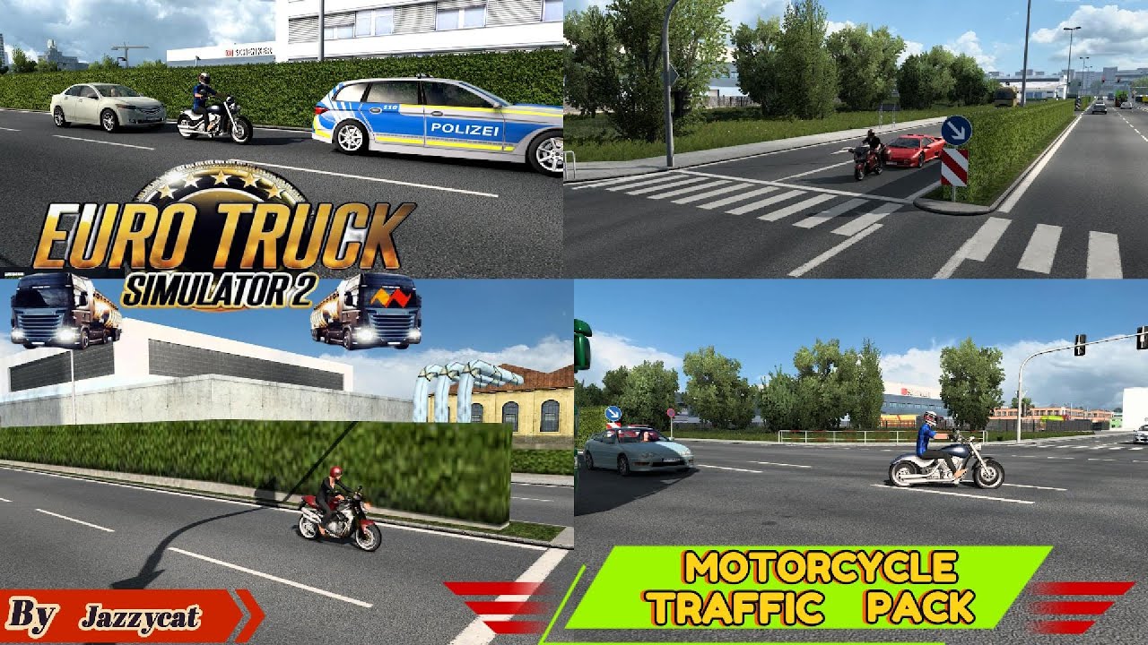 [ ETS2 1.49... ]Motorcycle Traffic Pack Mod by Jazzycat 🏍🏍#ets2 # ...