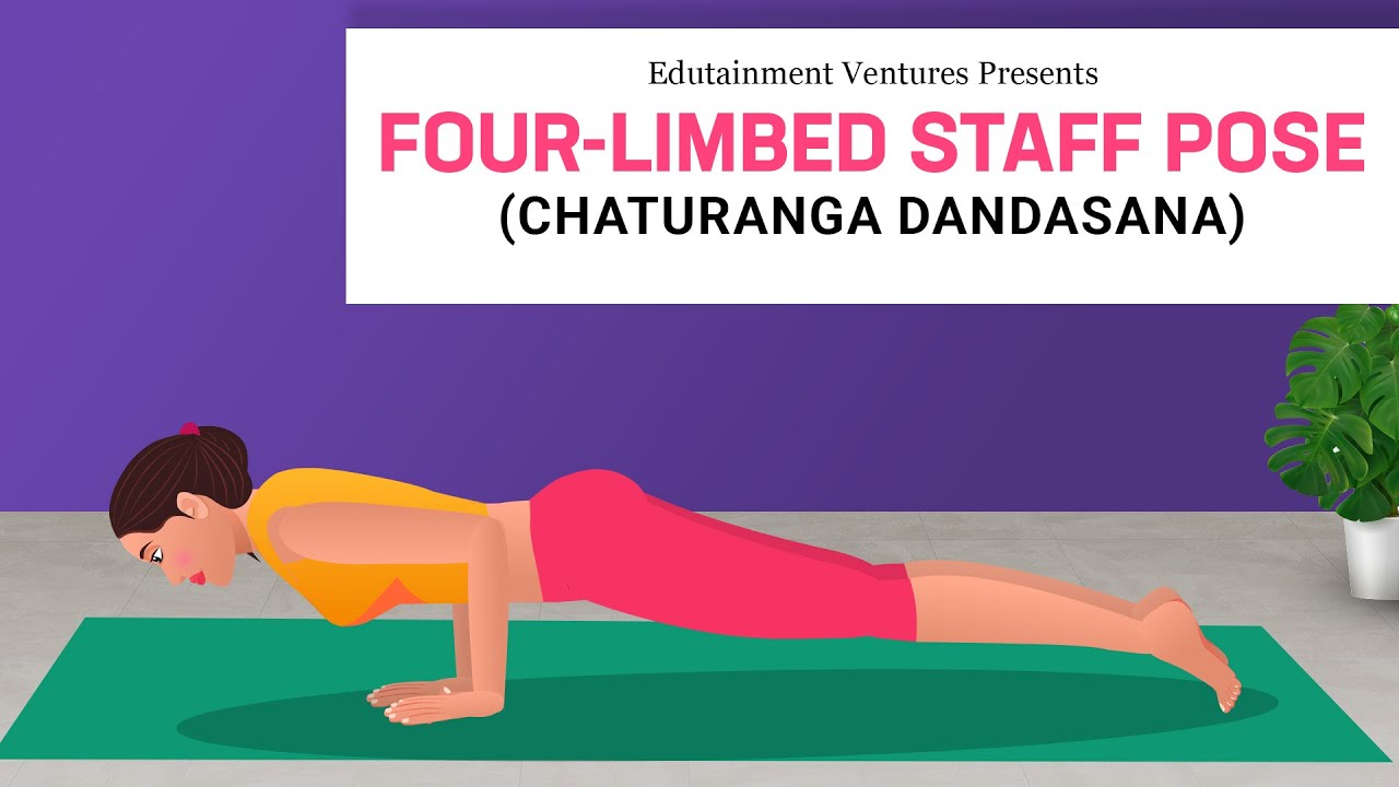 Four-Limbed Staff Pose | Chaturanga Dandasana - YouTube