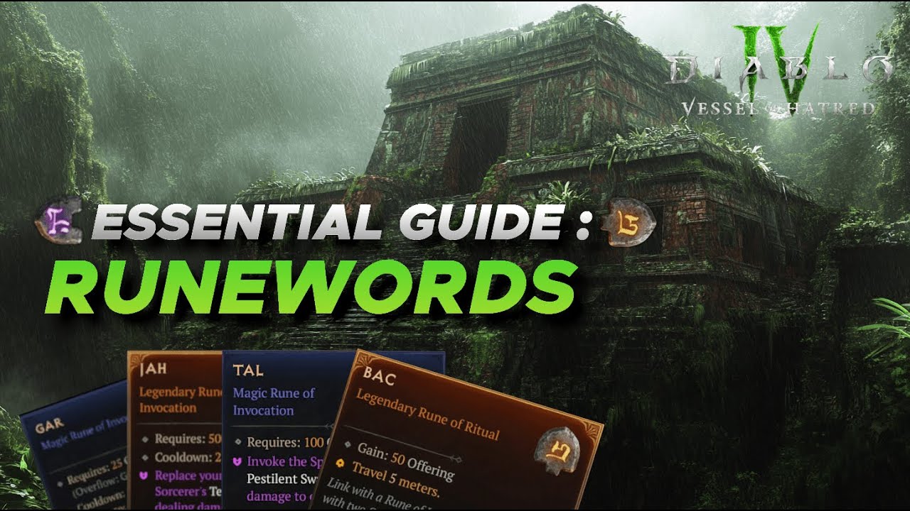 Diablo 4 | 💎 Ultimate Runes Guide for Vessel of Hatred Revealed ! 🔥 ...