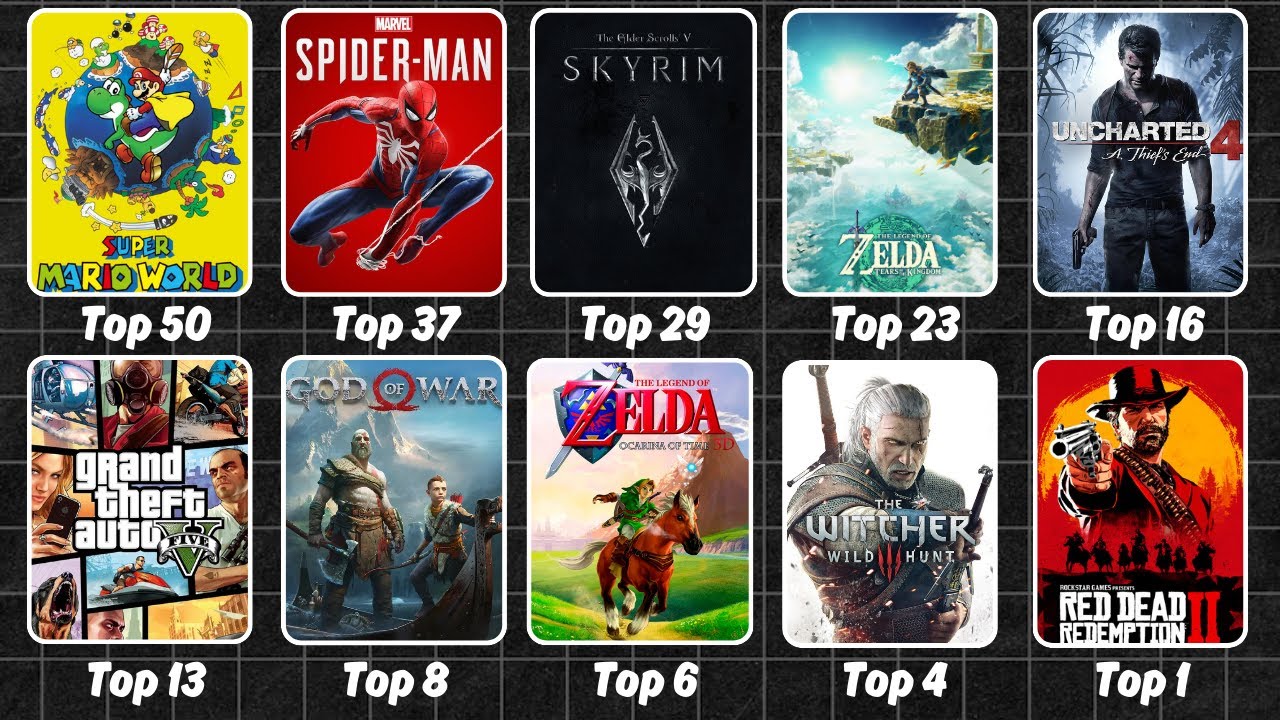 TOP 50 Best Video Games of All Time 🎮 | Greatest Games Ever Made - YouTube