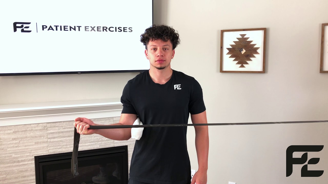 Shoulder External Rotation Band | Patient Exercises - YouTube