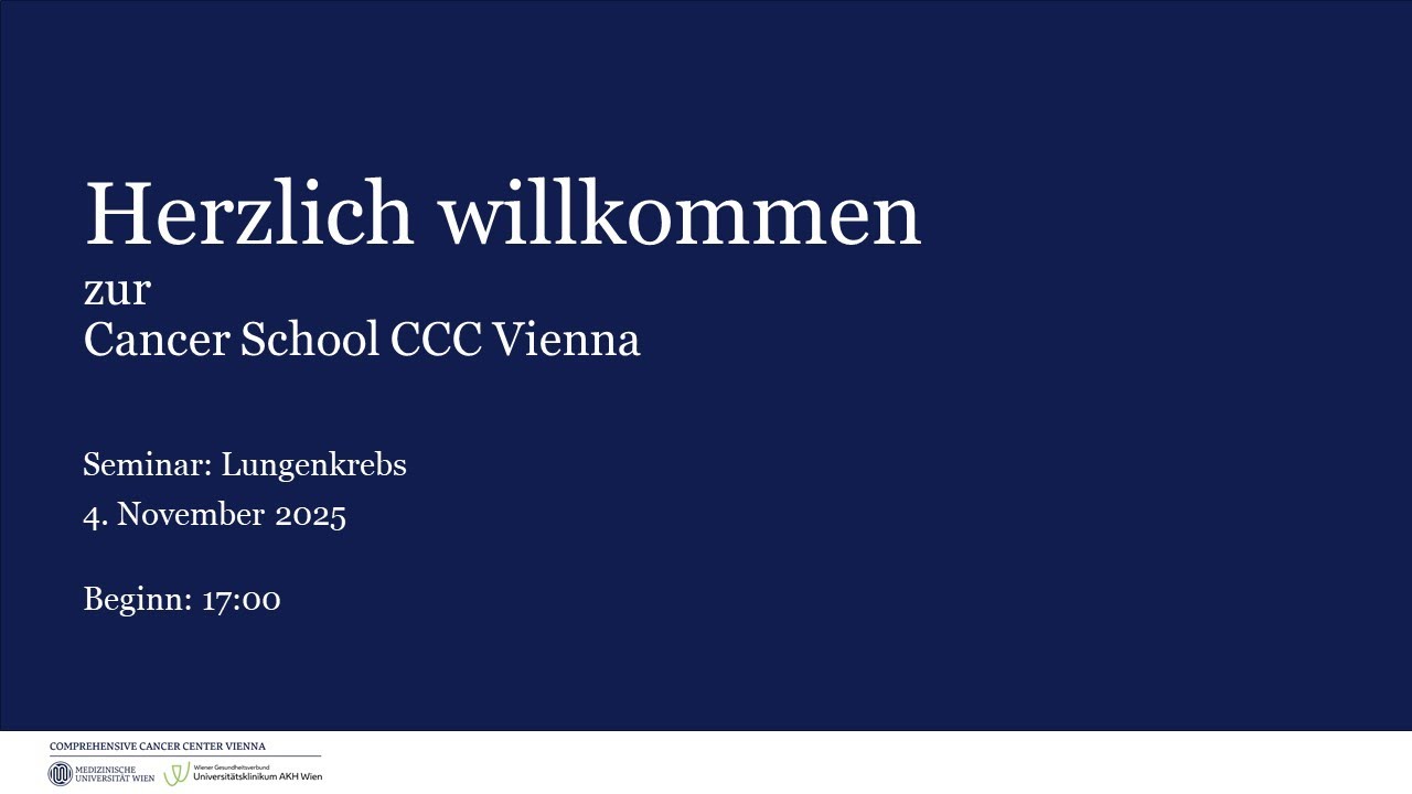Cancer School CCC Vienna: Lungenkrebs - YouTube