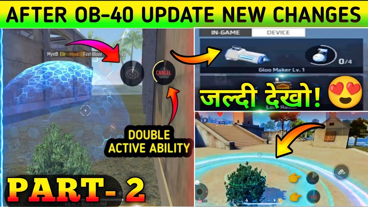 OB40 UPDATE NEW CHANGES IN FREE 🔥|| FF NEW EVENT 🎯|| FREE FIRE NEW ...