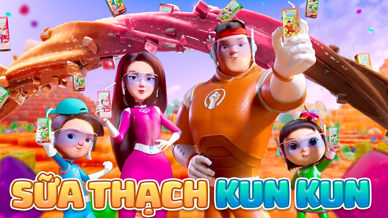 SỮA THẠCH KUN KUN | Nhạc Thiếu Nhi Sữa Kun Mới | UỐNG NGON NHỨC NÁCH, NHAI VUI OÁCH XÀ LÁCH ...