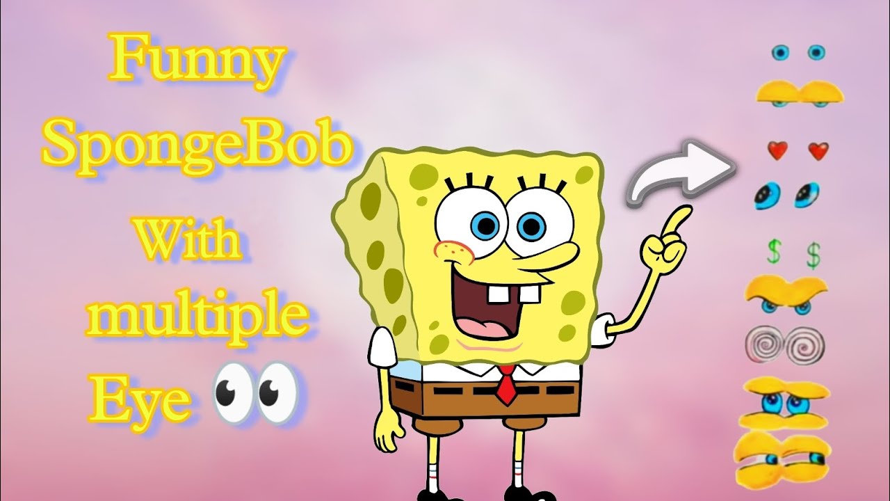 Funny paper craft ideas.SpongeBob with multiple eye👀. Diy paper craft ...