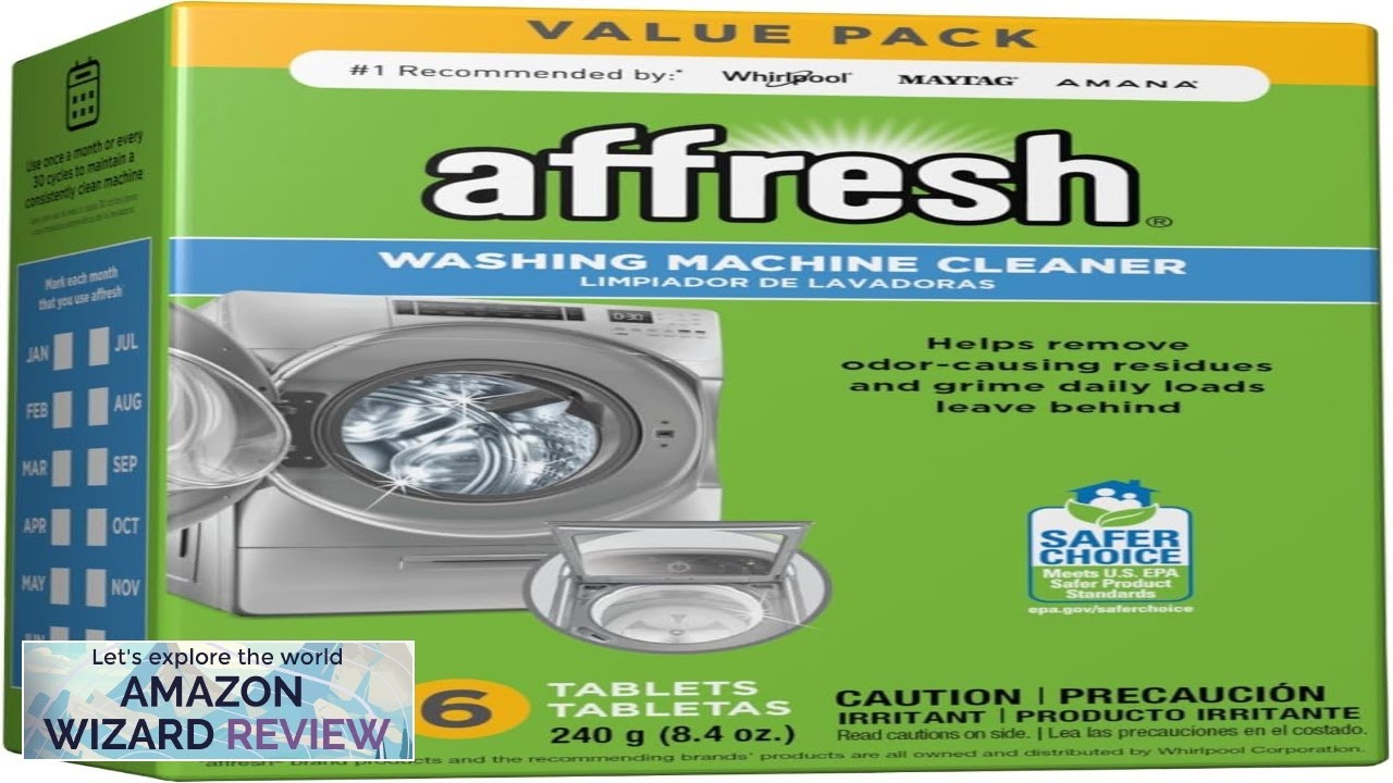 Affresh Washing Machine Cleaner Cleans Front Load and Top Load Washers ...