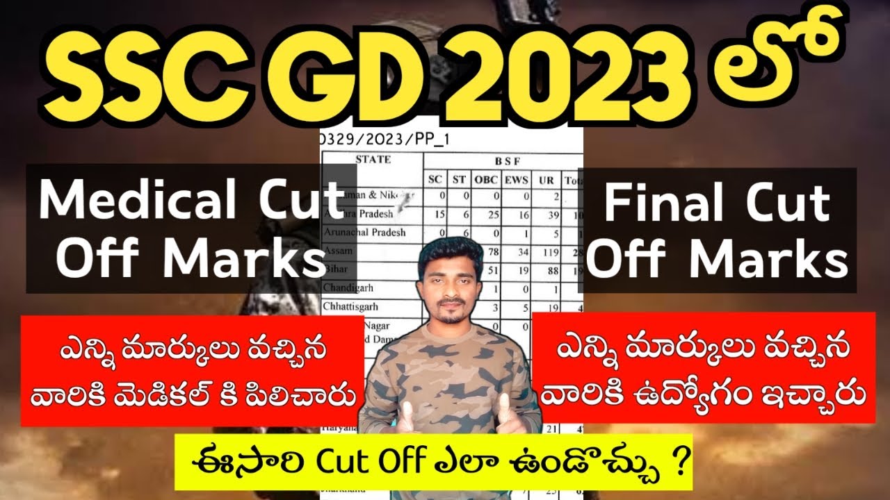 SSC GD Constable ఎన్ని మార్కులు వచ్చిన వారికి Physical Test కి ...