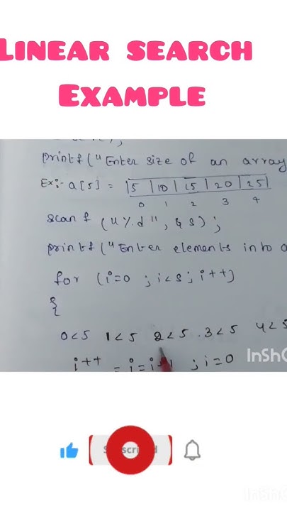 Linear search technique| example|DSA| coding 🧑‍💻 - YouTube