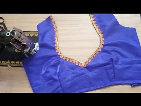 blouse deep neck design simple and beautiful trending neck design ...