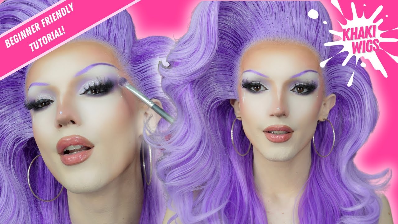 Drag Makeup Tutorial! | Beginner Purple Eyeshadow Tutorial - YouTube