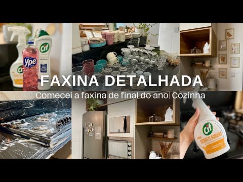 FAXINA DETALHADA NA COZINHA| Limpeza, organização e destralhe.