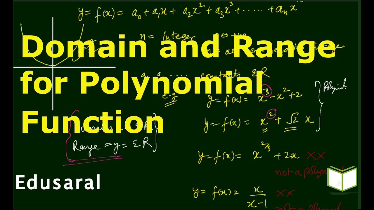 Domain and Range for Polynomial Function | Ch-2.4.1c 11th Std NCERT ...
