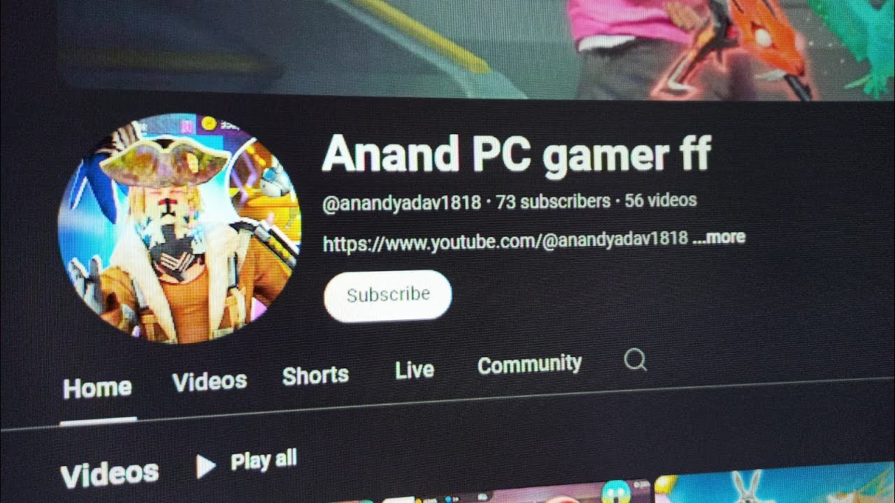 Anand PC gamer ff is live - YouTube